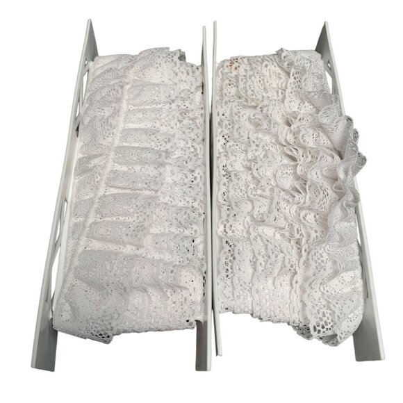 unbranded | Other | White Lace Trim Ruffled Edging 5 Wide 1 Yards ...